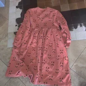 Lazy Oaf | Dresses | Lazy Oaf Corduroy Happy Sad Face Dress Size 6 Uk ...